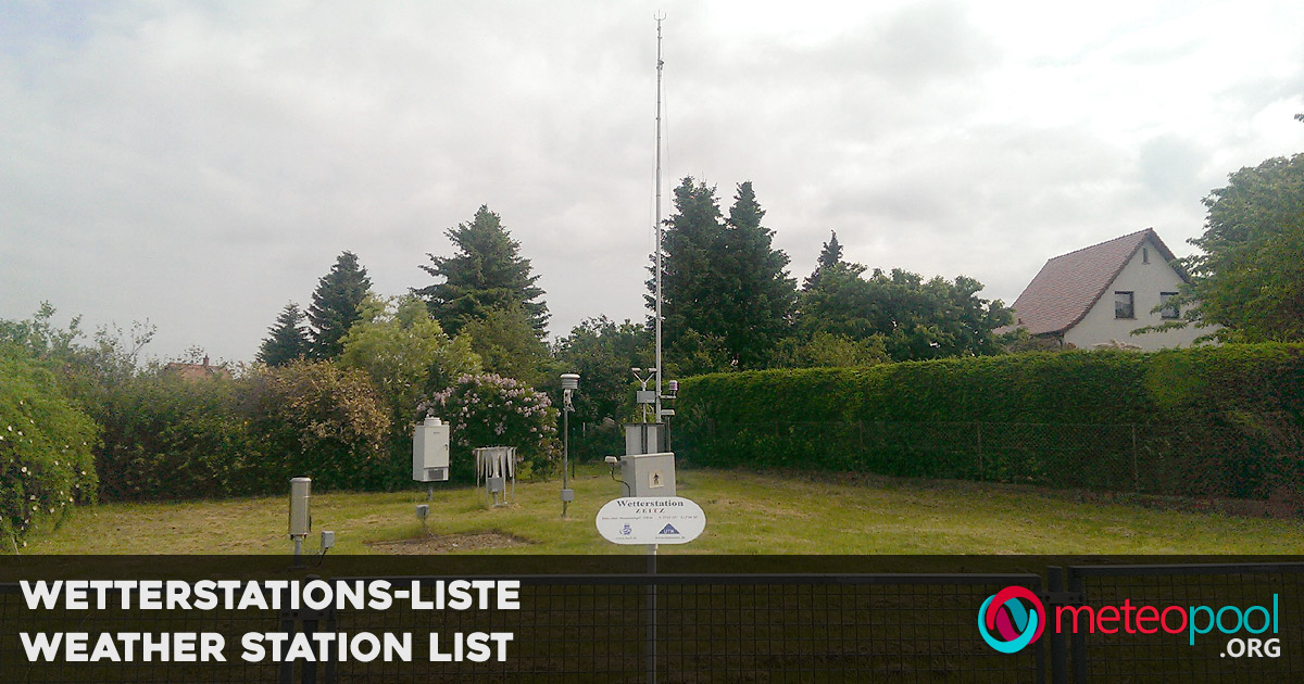 Weather station: Zeitz Bergsiedlung (Deutscher Wetterdienst (DWD ...